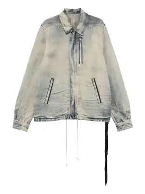 Rick Owens Concealed Zip-up Jacket - Grey