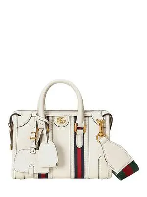 Gucci Mini Top Handle Bag With Double G - White