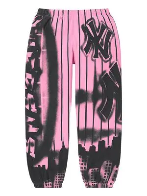 Supreme X New York Yankees Airbrush Sweatpant - Pink
