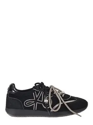 Kurt Geiger Lala Suede Trainers - Black/comb
