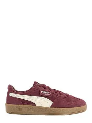 PUMA Palermo Suede Trainers - Ruby Shimmer Alpine Snow
