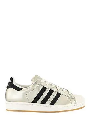 Adidas Superstar Ii Woven Metallic Trainers - Alumina Black Gum