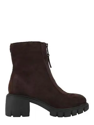 Carvela Ignite Zip Heeled Ankle Boots - Brown