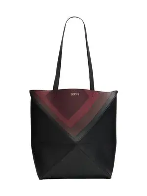 Loewe Puzzle Fold Tote Bag - Black