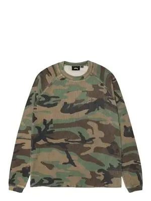 StÜssy Basic Thermal - Woodland Camo