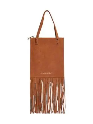 Cynthia Rowley Felicity Fringe Suede Tote - Brown