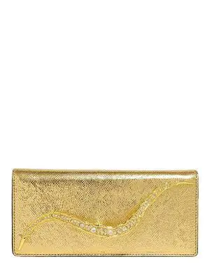 Alexis Bittar Crystal Curve Side Handle Clutch - Gold