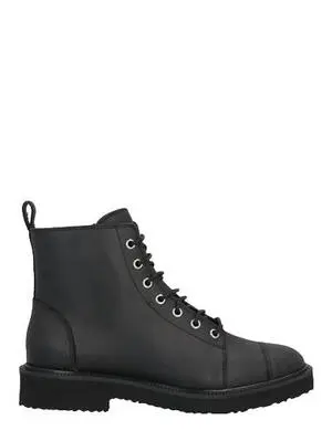 GIUSEPPE ZANOTTI Leather Ankle Boots - Black