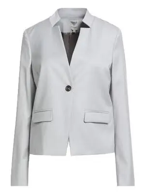 CAMICETTASNOB Single-breasted Gabardine Blazer - Grey