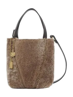CHLOÉ Small Spin Shearling Tote Bag