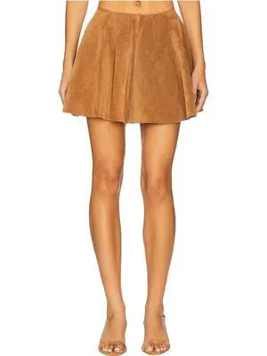 UNDERSTATED LEATHER Sugar High Leather Skirt - Emperador