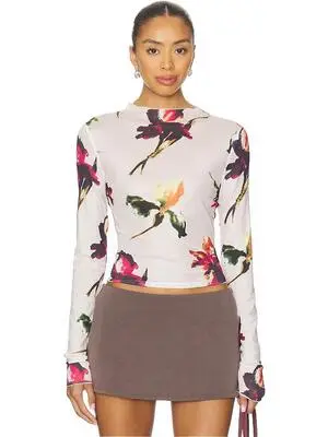 Lioness Hamptons Long Sleeve Top - Porcelain Floral