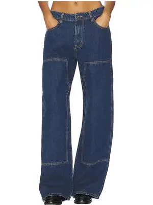 Lioness Anchor Relaxed Fit Jean - Mid Blue