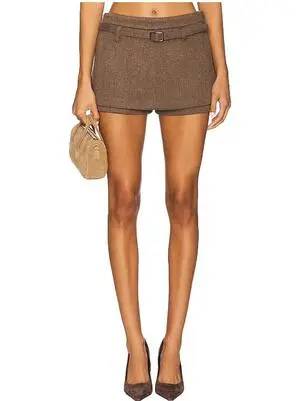 Line & Dot Belmont Skort - Brown