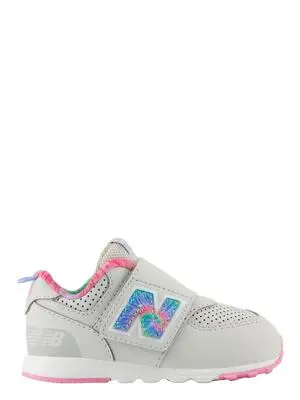 NEW BALANCE 574 Hook And Loop Tie Dye Sneakers - Grey Matter/signal Pink