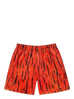 Supreme Tiger-stripe Mesh Shorts - Red