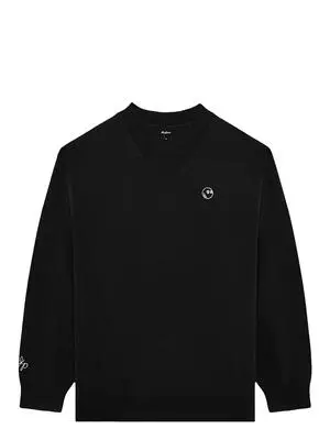 MALBON X Jesper Parnevik V-neck Sweater - Black