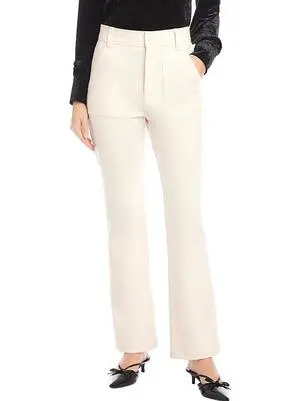 Fifteen Twenty Reagan Bootcut Trousers - Ecru
