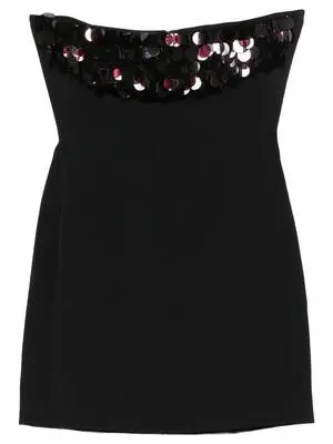 David Koma Strapless Mini Dress - Black