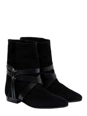 Isabel Marant Rejen Suede Ankle Boots - Black