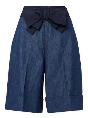 Valentino Garavani Bow-detail Bermuda Shorts - Blue
