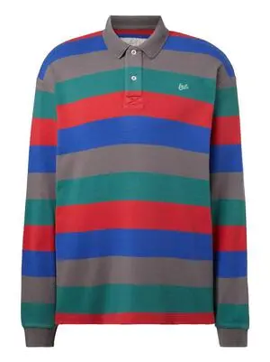 ERL Striped Cotton Polo Shirt - Multicoloured