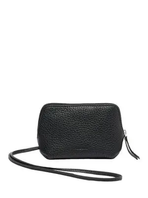 THE ROW Owen Leather Pouch - Black