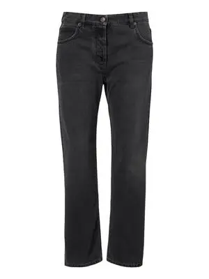 THE ROW Riaco Mid-rise Straight Jeans - Black