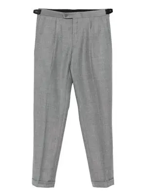 Brioni Pleated Wool Trousers - Grey