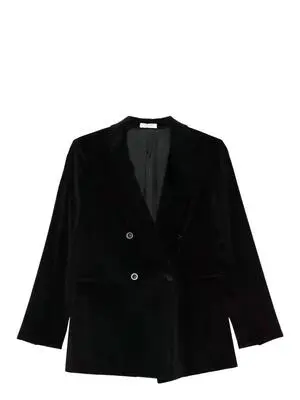 Boglioli Velvet Double-breasted Jacket - Black