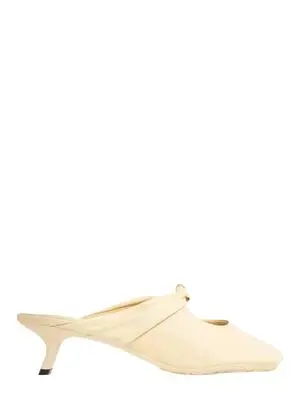 Loewe 45mm Pebble Soft Mules - Yellow