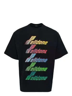 We11Done Rainbow Logo T-shirt - Black