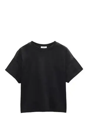 Rag & Bone Kelly Boxy Jcotton T-shirt - Black