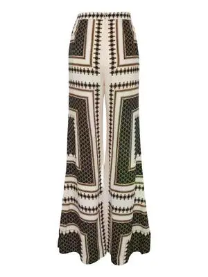 Zimmermann Geometric Print Trousers - Neutrals