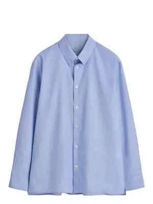 Cos Classic Cotton Shirt - Blue