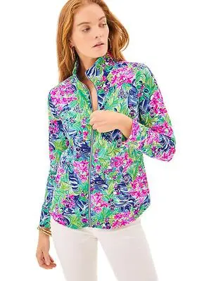 LILLY PULITZER Leona Zip-Up Resort White Disney Dreamin