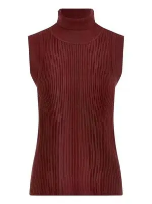 Varley Ribbed Sleeveless Top Red