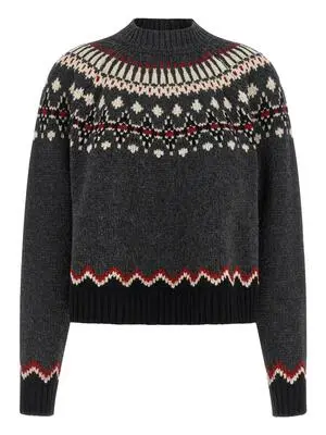 ALANUI Virgin Wool Jacquard Sweater