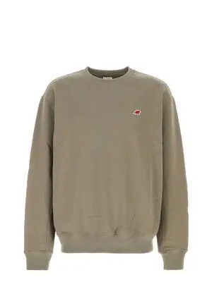 NEW BALANCE Cotton Crewneck Sweatshirt - Green