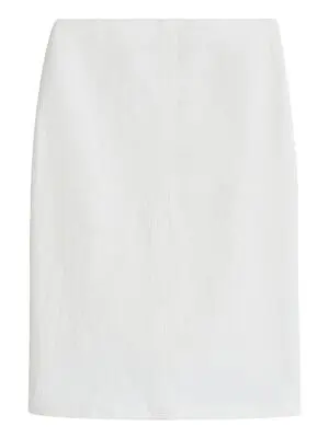 Cos Cotton Pencil Skirt White