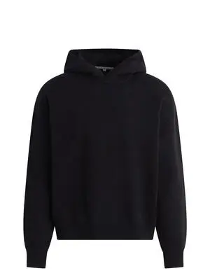 Hudson Jeans Cotton Double Knit Hoodie - Pitch Black
