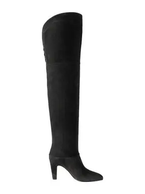 Chloé Eve Suede Over-the-knee Boots - Black