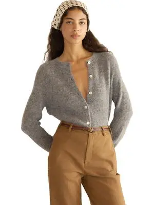 DÔEN Petra Cardigan - Dark Heather Grey