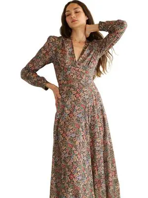 DÔEN Charleston Maxi Dress - Wildberry Thicket