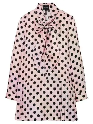 MARC JACOBS Polka-Dot Pleated Mini Dress