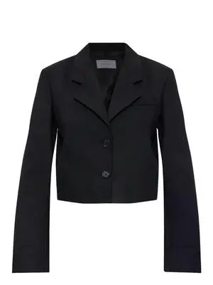 Off-White Cropped Blazer - Black