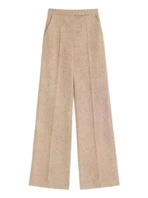 Valentino Garavani Natté Buttoned Weave Trousers - Neutrals