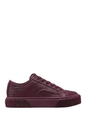 Marc Jacobs Embossed-logo Platform Sneakers - Purple