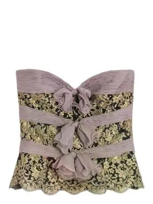 Valentino Garavani Chiffon Top - Grey