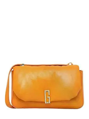 Guess Quilted G-logo Satchel - Orange